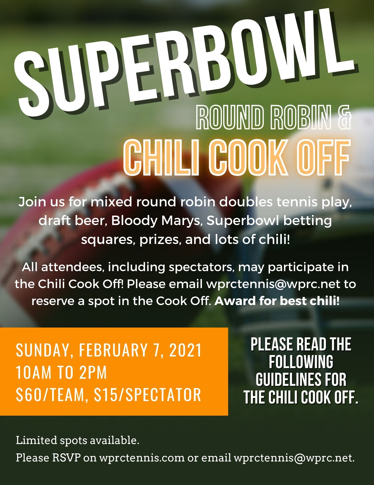 Event - Annual Super Bowl Round-Robin