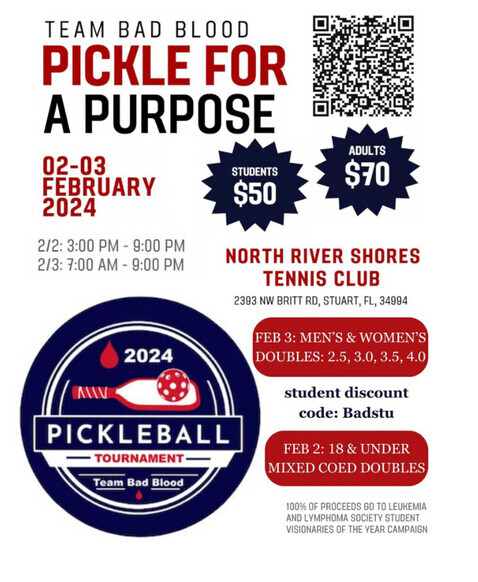 Pickleball - Pickle for a Purpose - Team Bad Blood - Benefiting ...