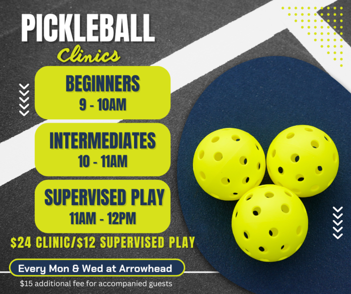 Adult pickleball - Intermediate Pickleball Clinic | M,W | 10-11am