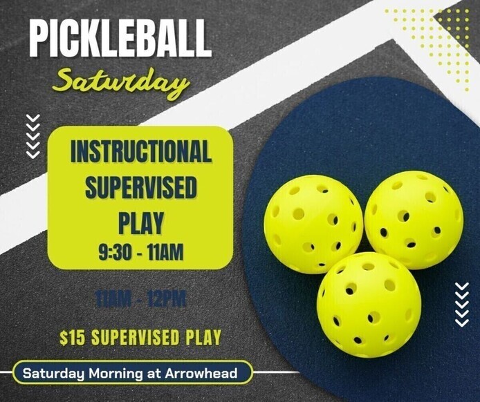 Adult pickleball - Pickleball Saturday Instructional Supervised Play