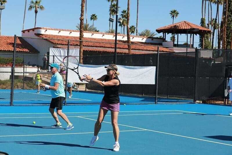 Adult tennis clinic - Advanced Drill Session