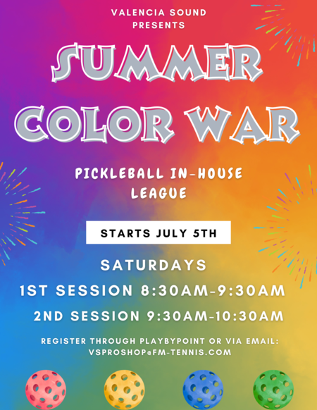 Events - Pickleball COLOR WAR 2025 IS BACK! JOIN NOW!