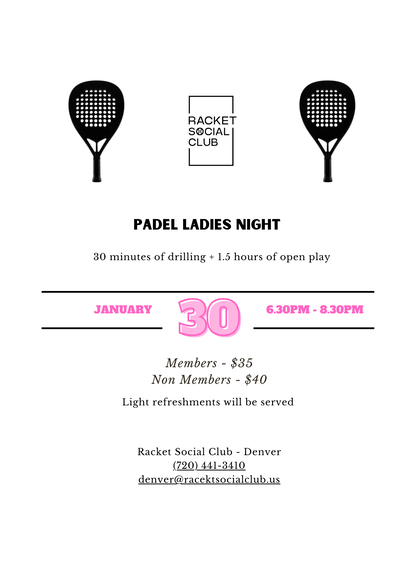 Event - Padel Ladies Night (intermediate)
